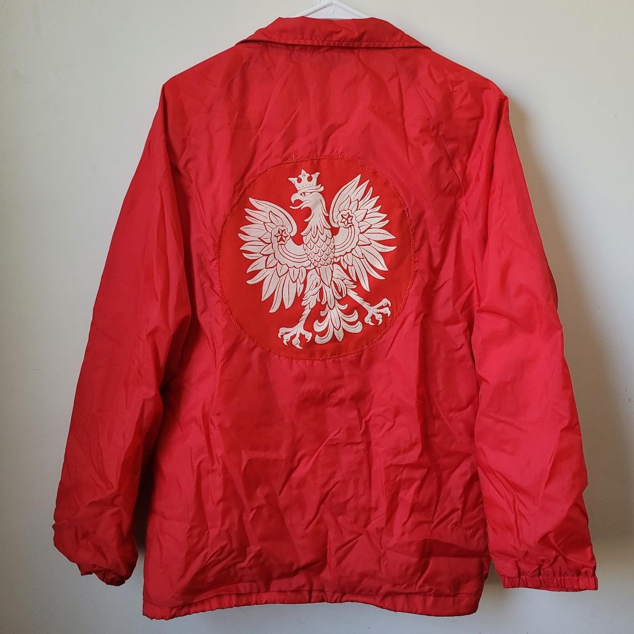 Vintage lightweight red jacket Size L Great... - Depop