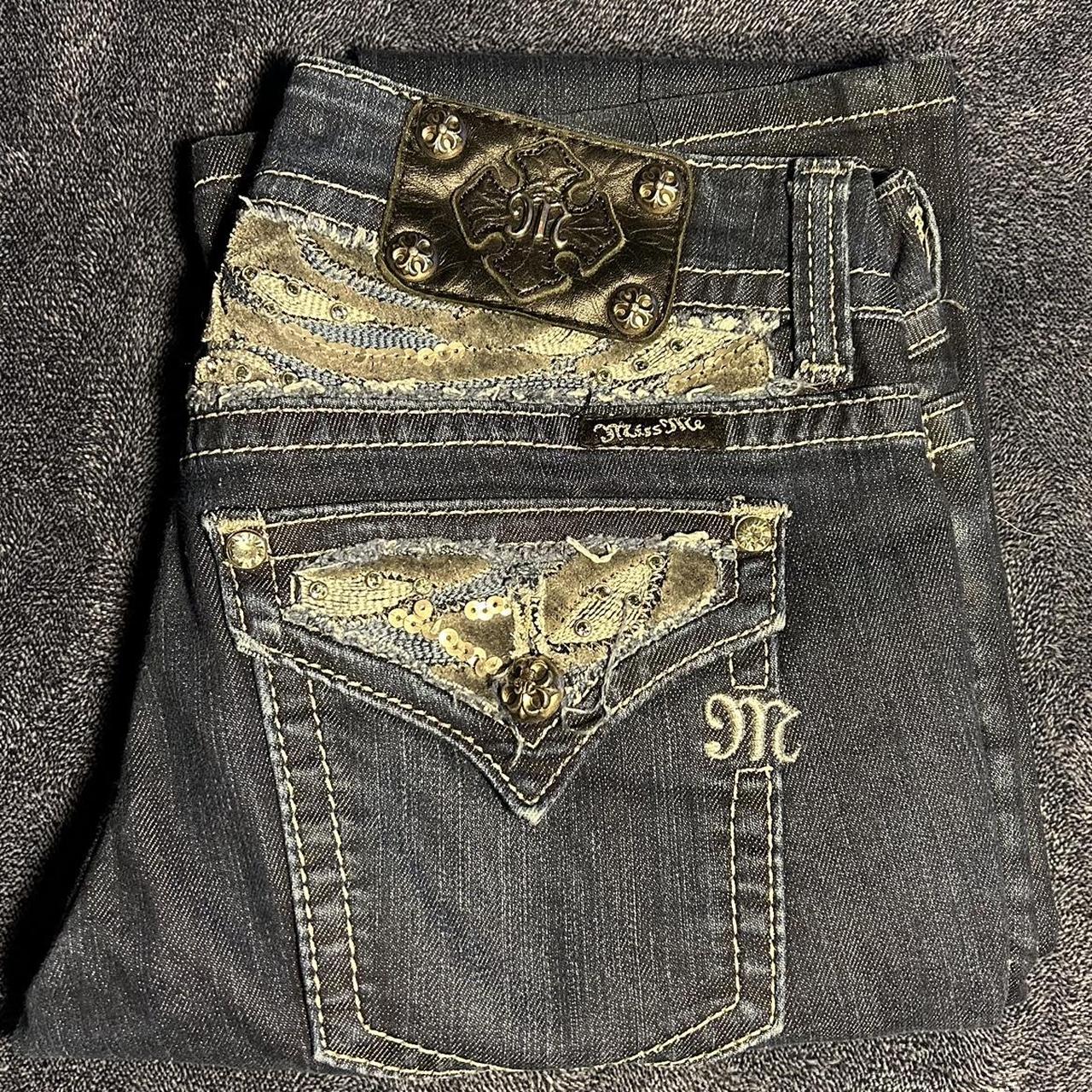 Women’s Miss me Jeans Size 27 Rise 7in Back rise... - Depop