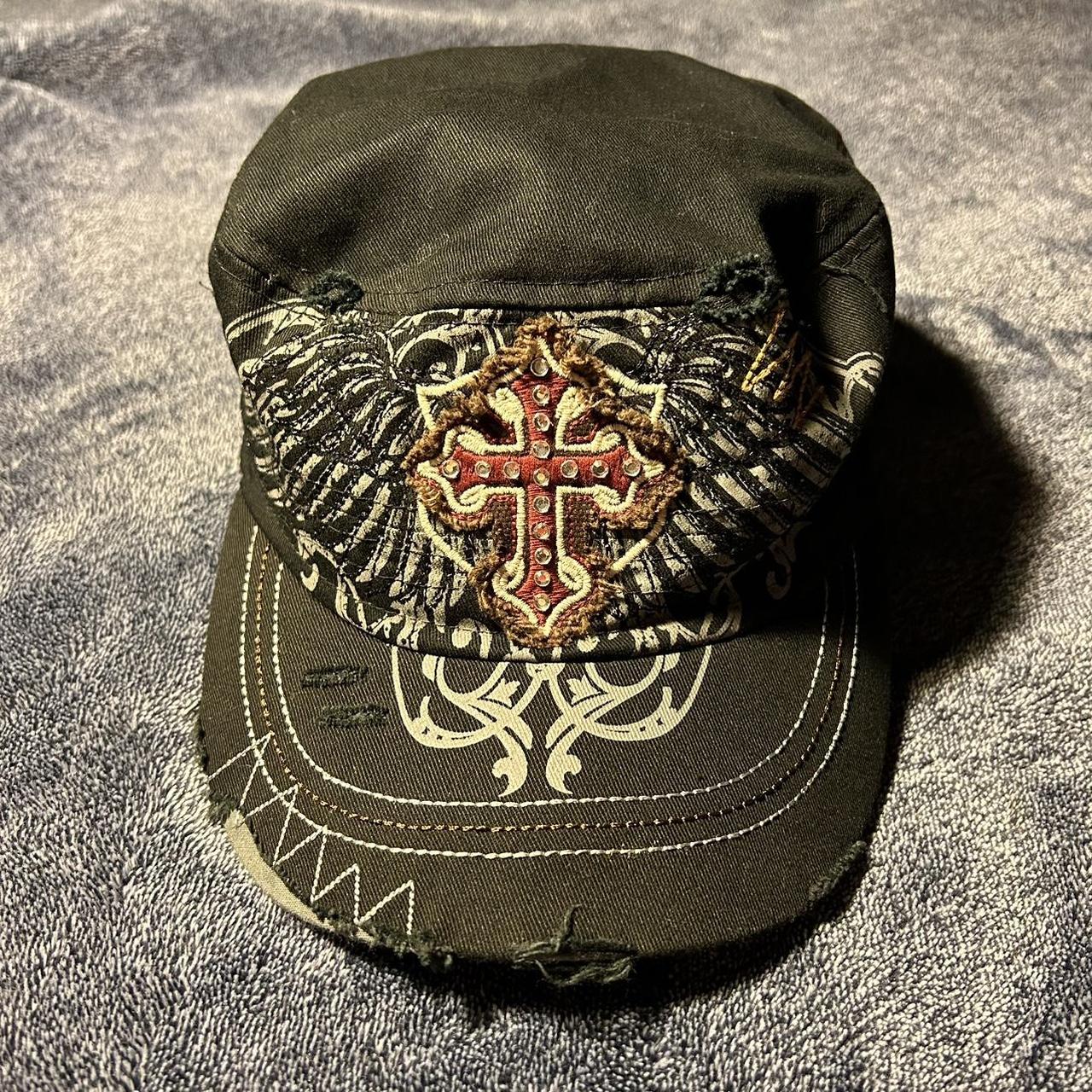 Leader Original Vintage Hat Cap Horseshoe Rhinestone... - Depop