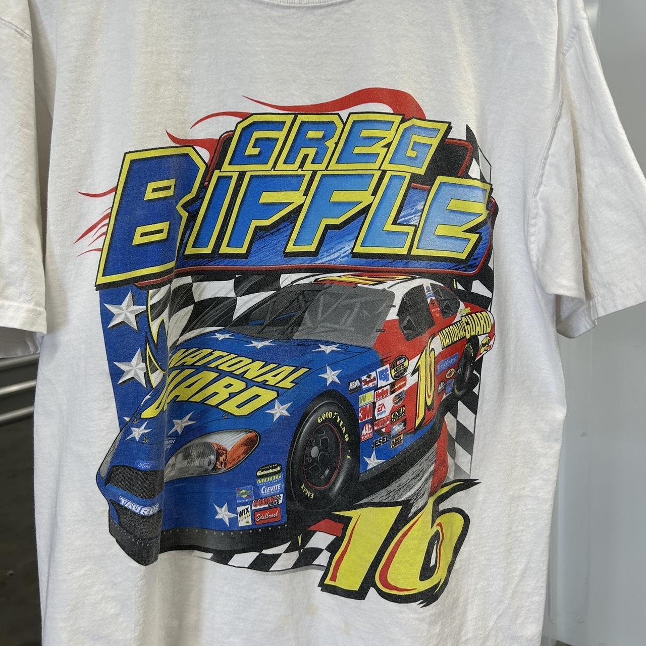 Vintage 90’s Greg Biffle NASCAR race car racing... - Depop