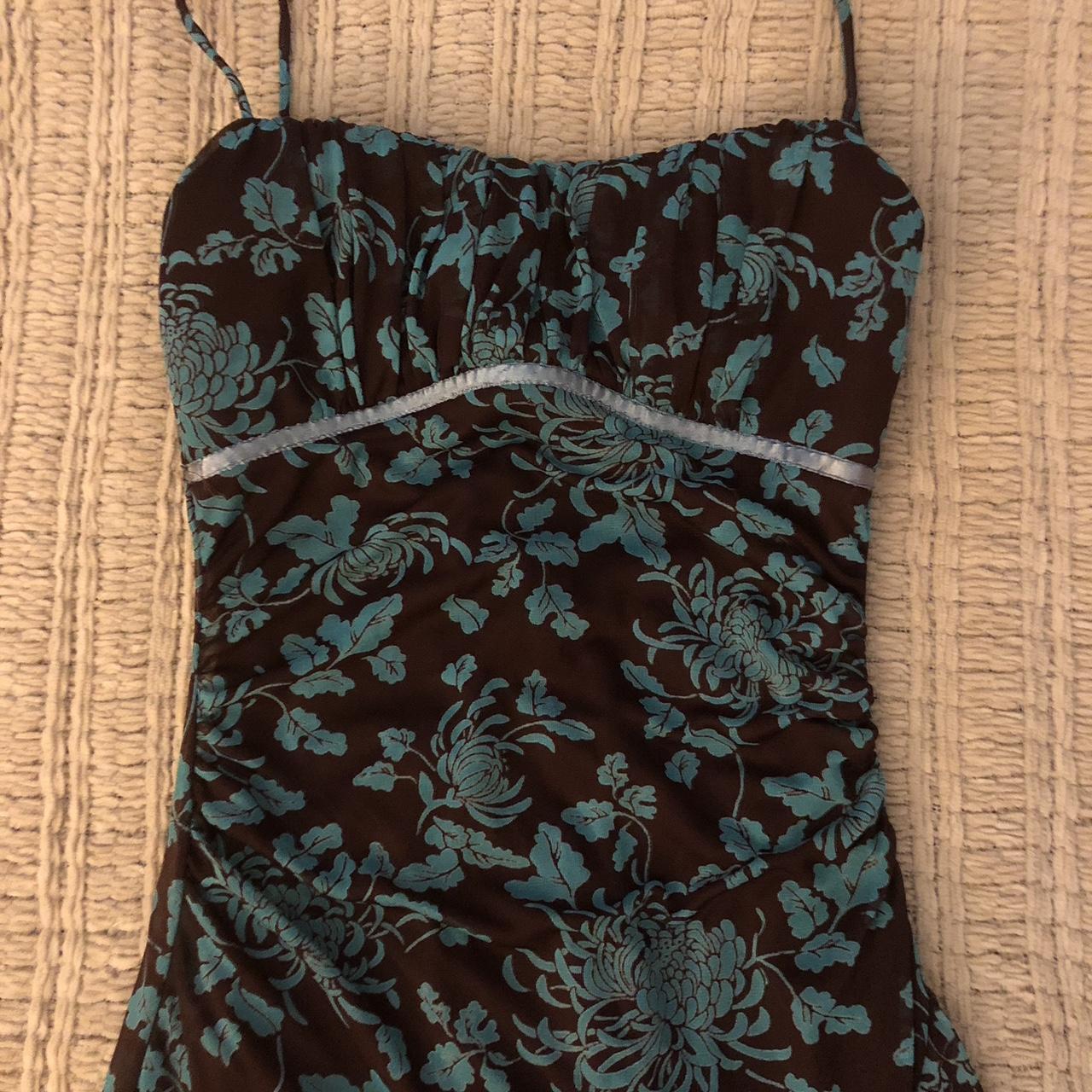 VINTAGE 90's Ruby Rox romcom core dress, brown &... - Depop