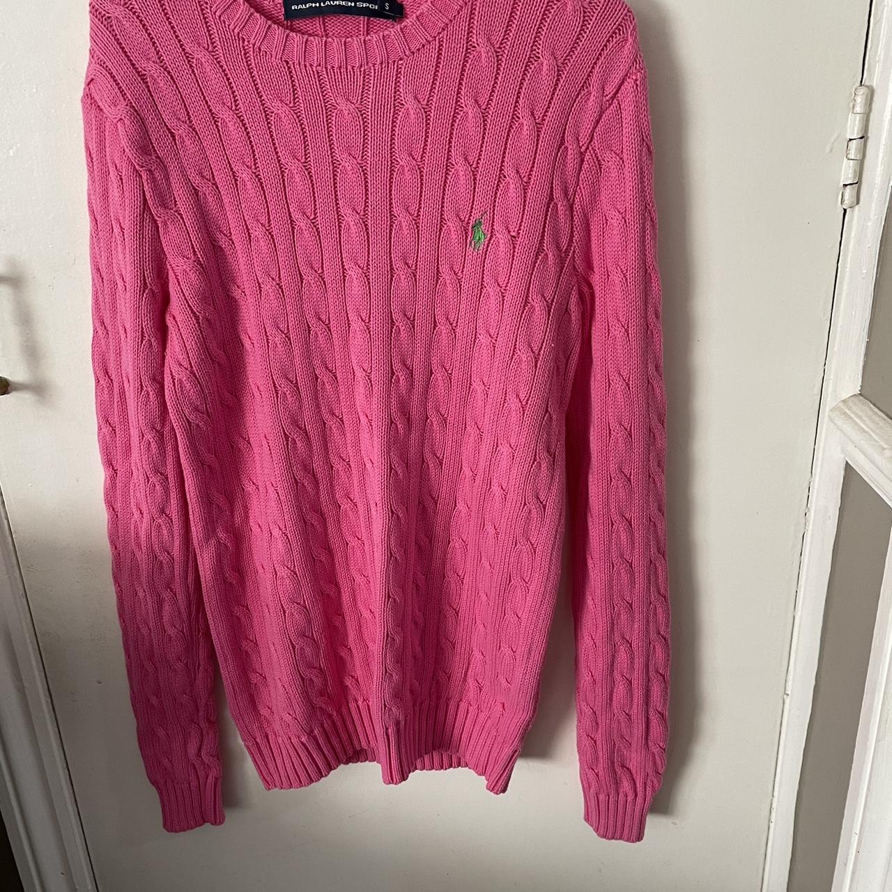 Fuschia pink Ralph Lauren jumper Size S Great condition - Depop