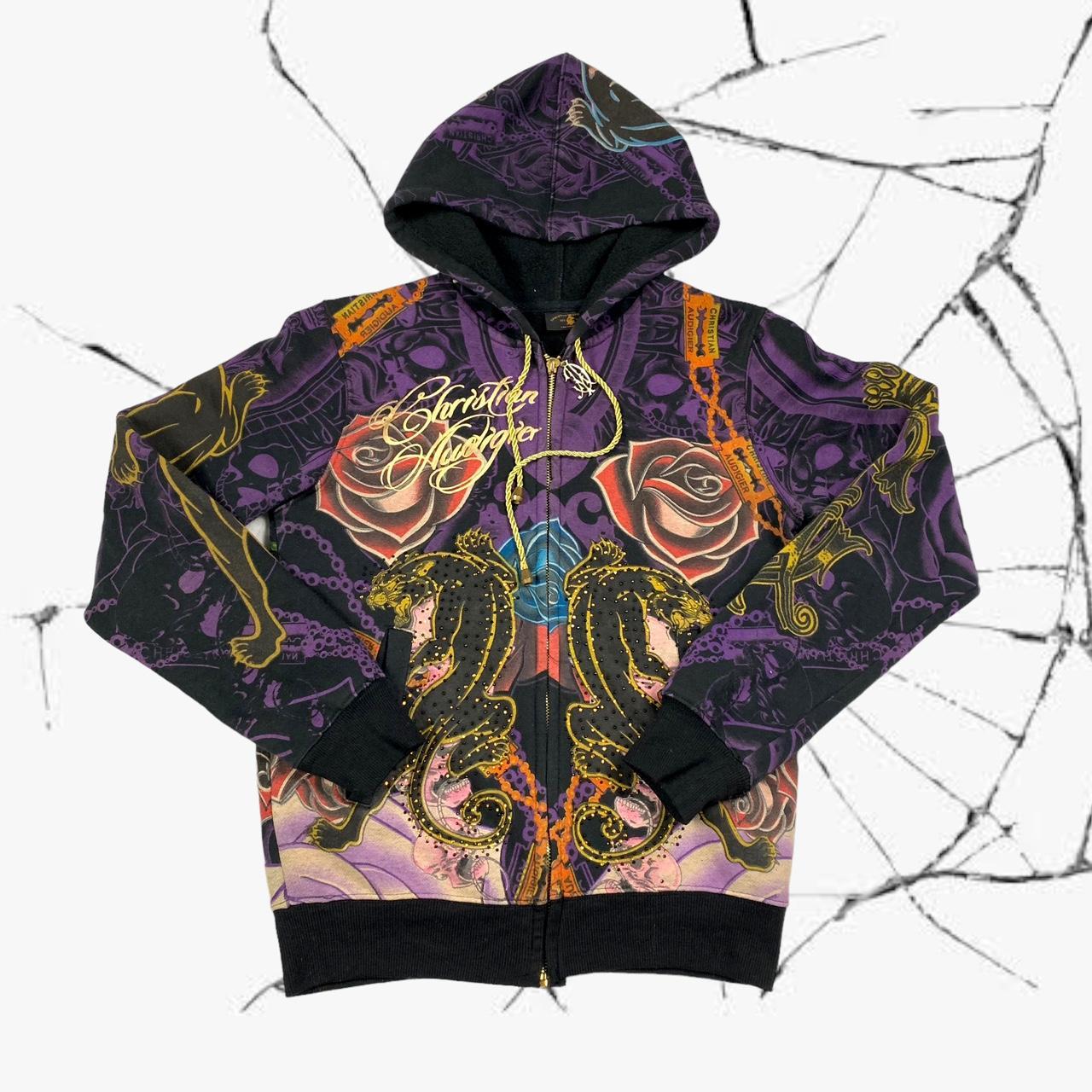 Vintage Christian Audigier Jacket Size: Medium... - Depop