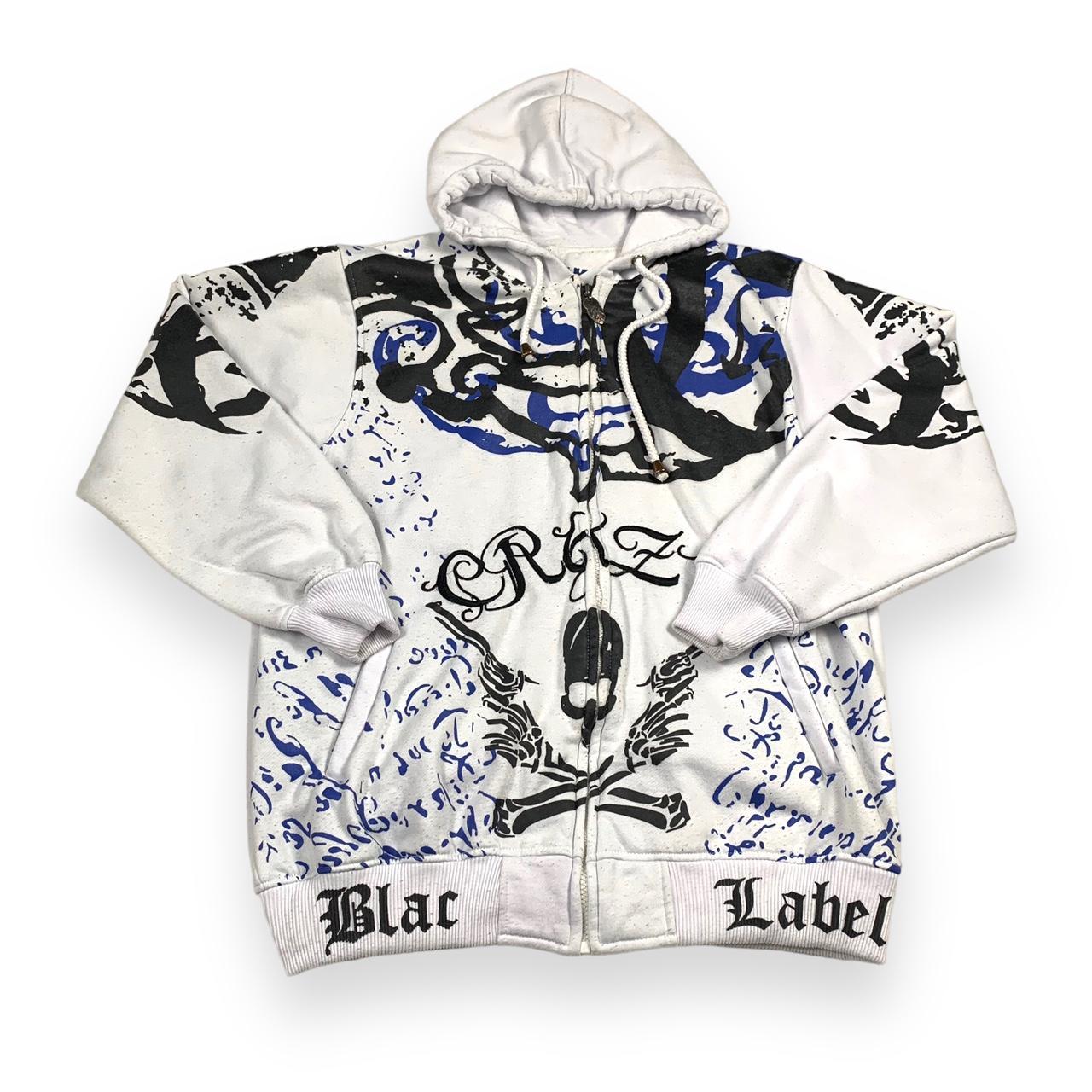 Vintage Blac Label AOP hoodie Size Large (fits... - Depop