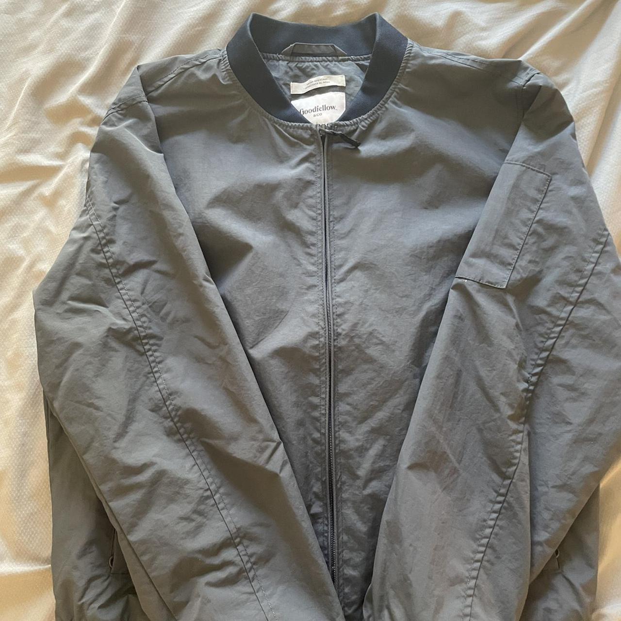 Pale blue goodfellow bomber jacket. #vintage #bomber... - Depop