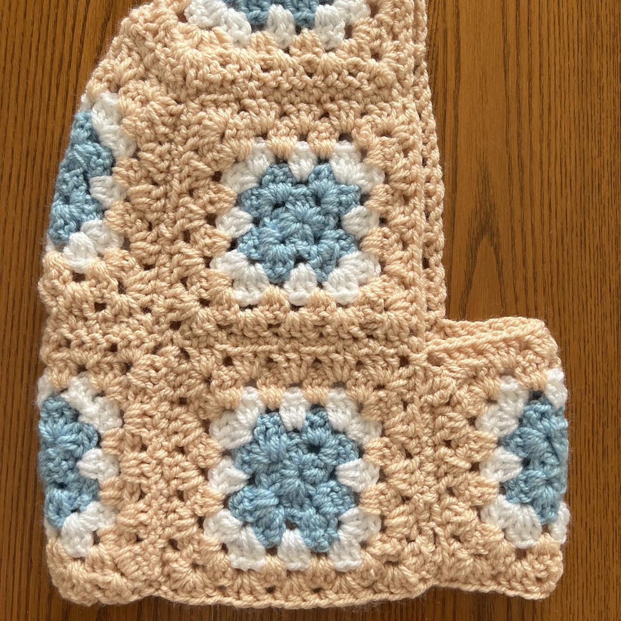 Granny Square .Snood/Balaclava 100% acrylic Hand... - Depop