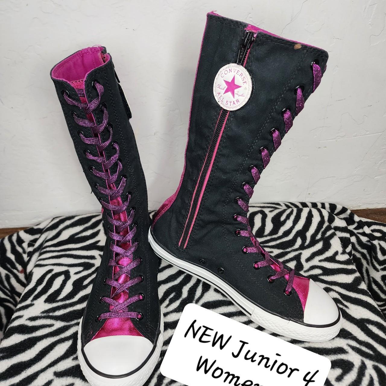 NEW RARE Converse All Star Calf Knee Juniors 4/Women... - Depop