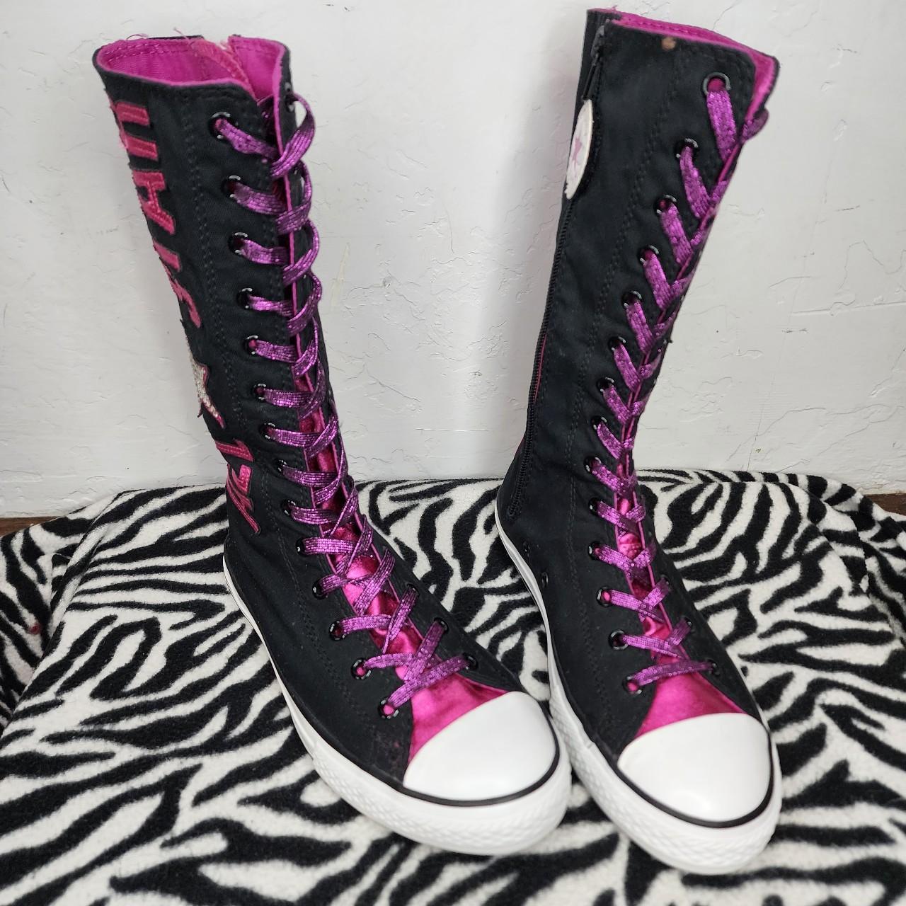 NEW RARE Converse All Star Calf Knee Juniors 4/Women... - Depop