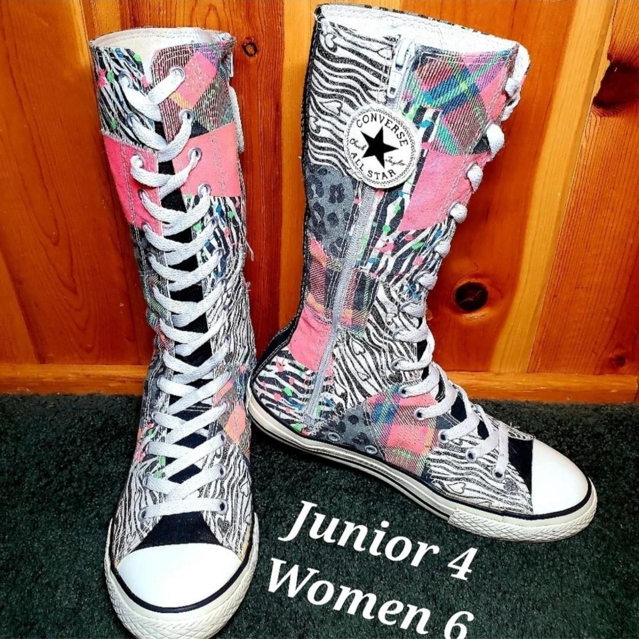 RARE Converse All Star Calf Knee High Junior 4/Women... - Depop
