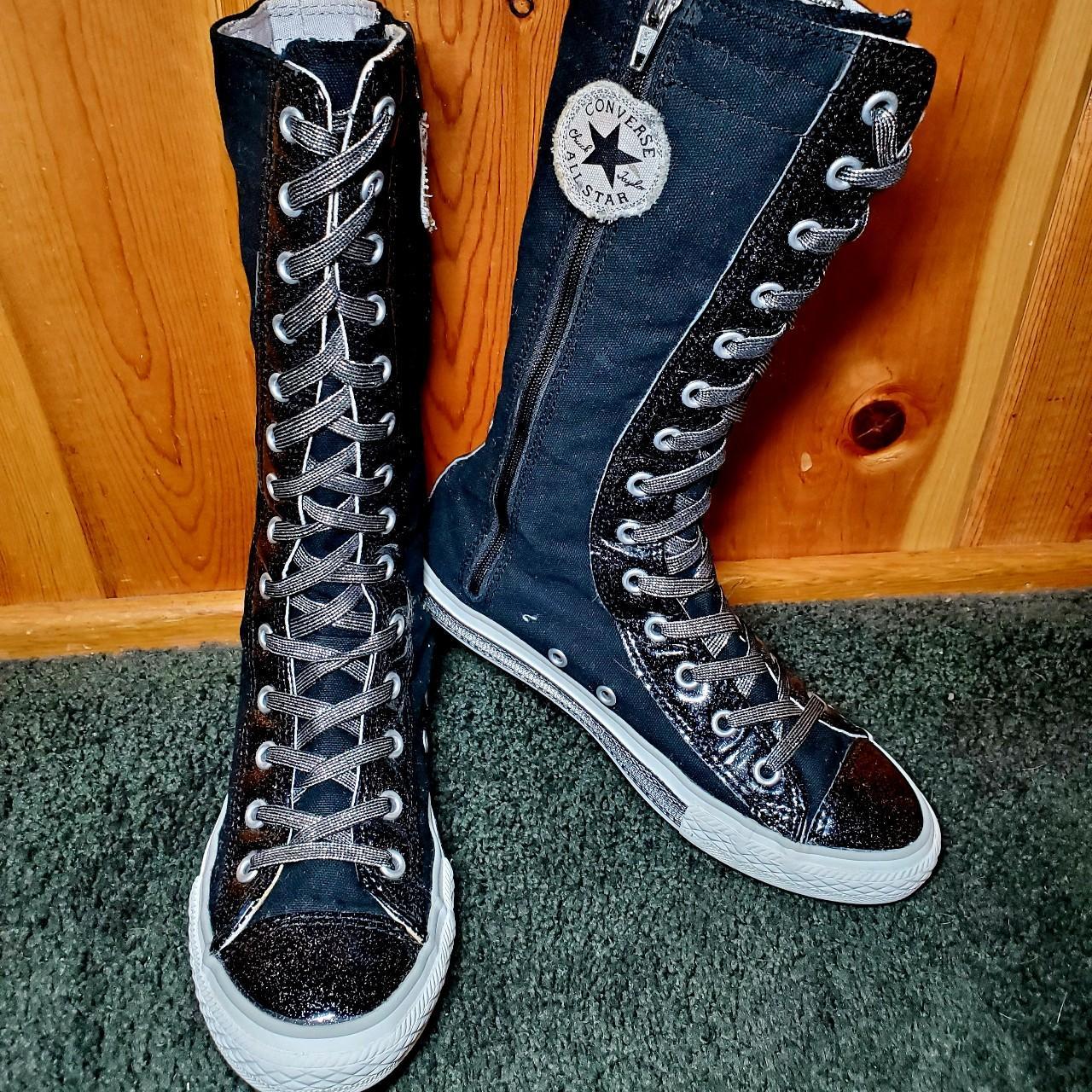 RARE Converse All Star X-HI Tall Calf Knee high... | Depop