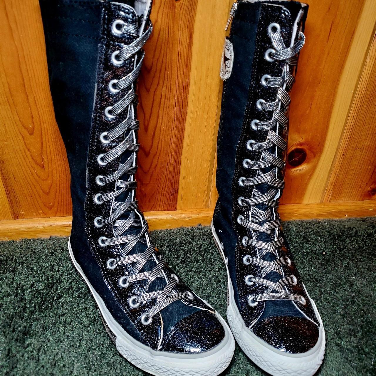 RARE Converse All Star X-HI Tall Calf Knee high... | Depop