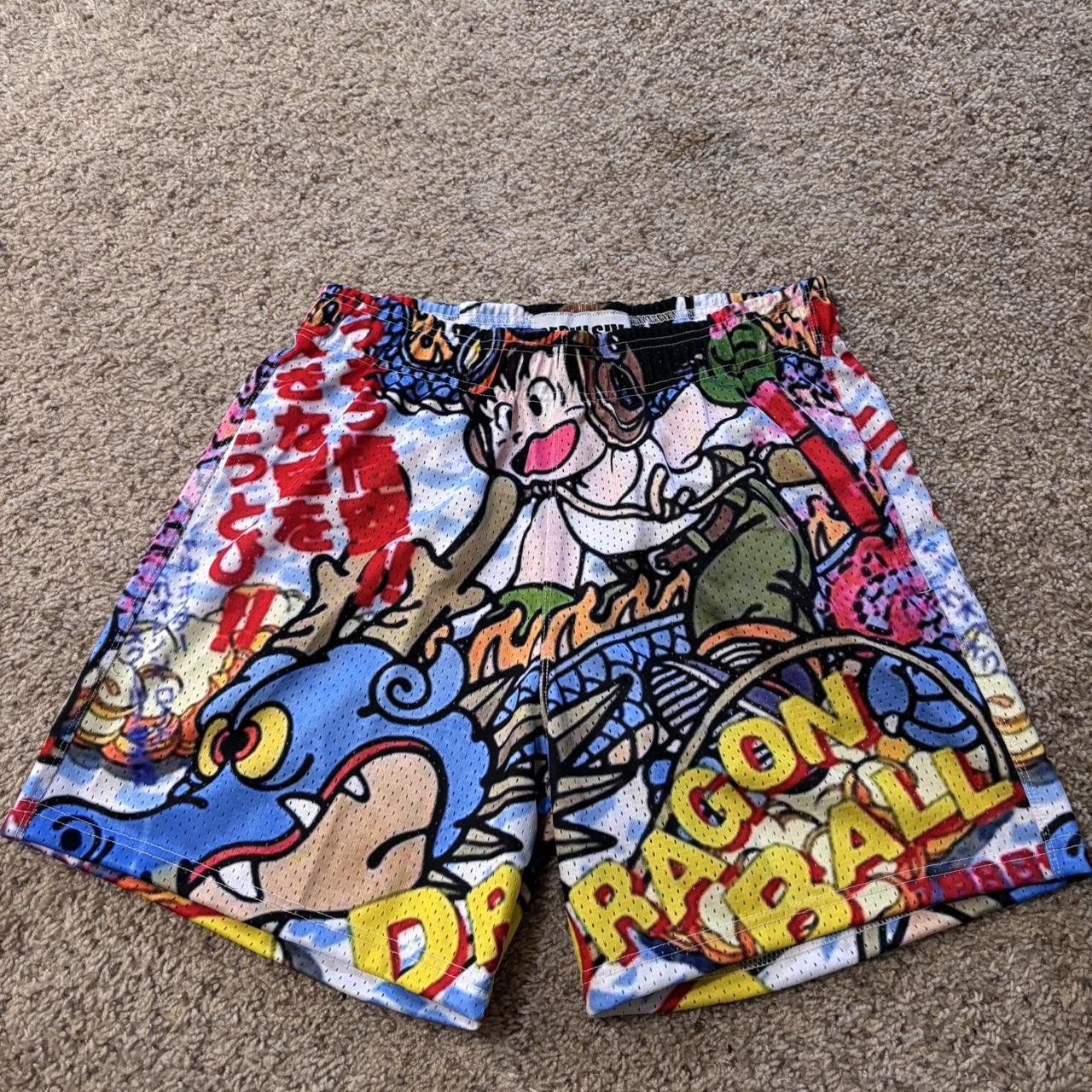 Goku shorts 220 GSM MESH SHORTS 2 UTILITY... - Depop