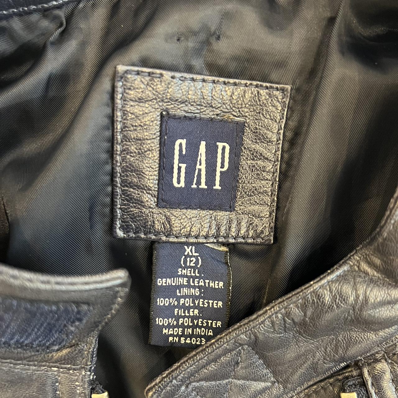 Gap Retro Moto Jacket Fits a women’s xs or... - Depop