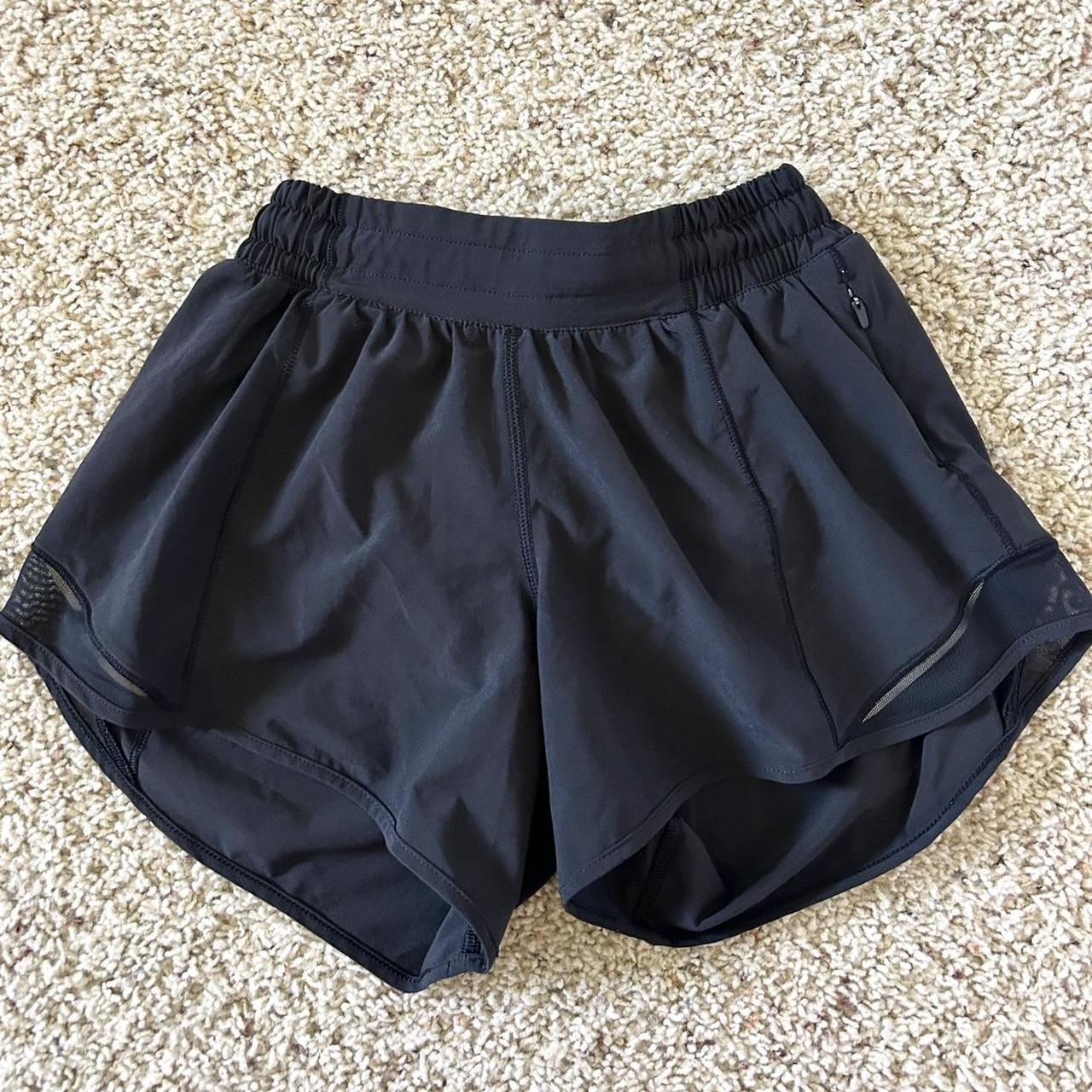 Black Lululemon Shorts, women’s size 2 tall/long,... - Depop