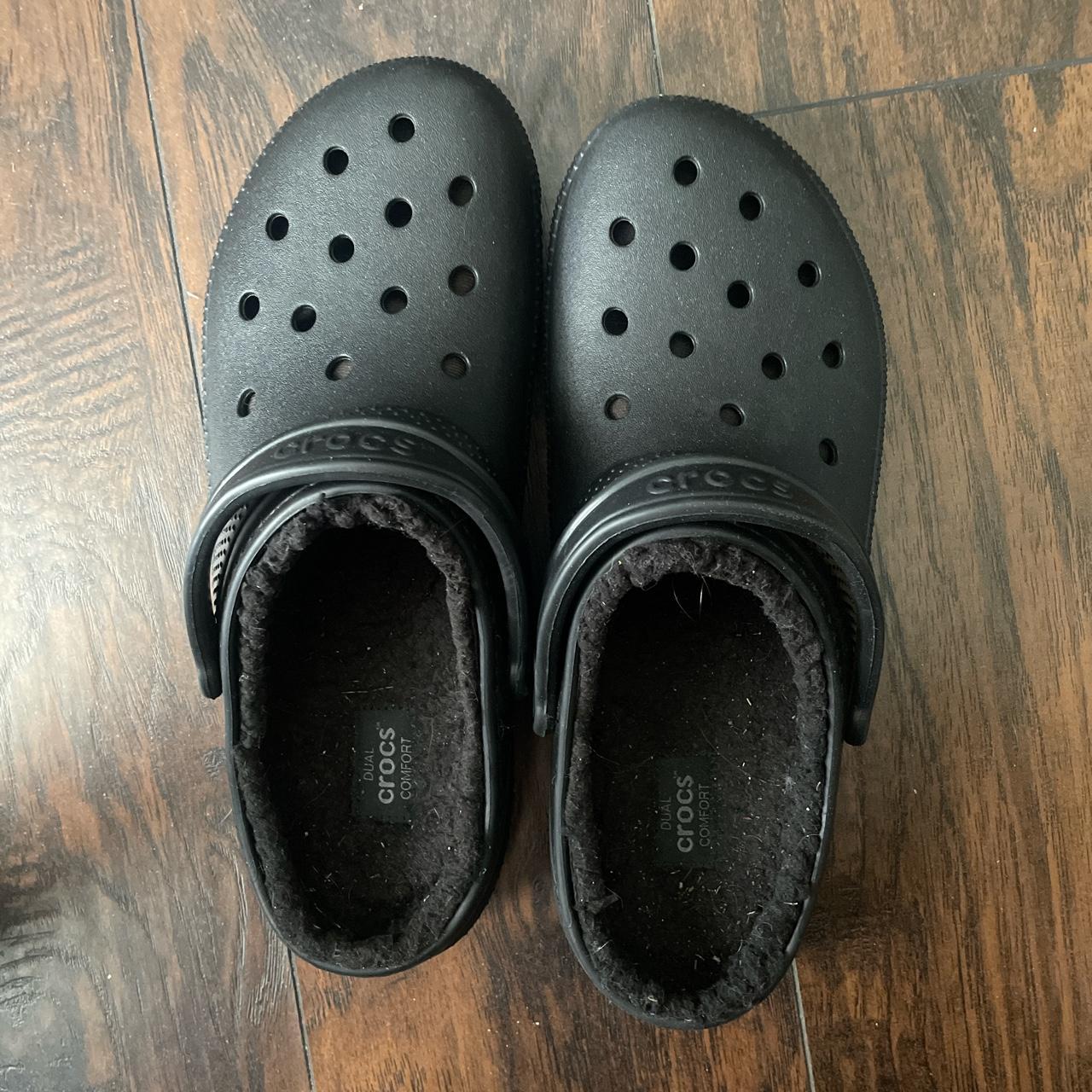 Dual comfort regular black Crocs brand new worn once... - Depop