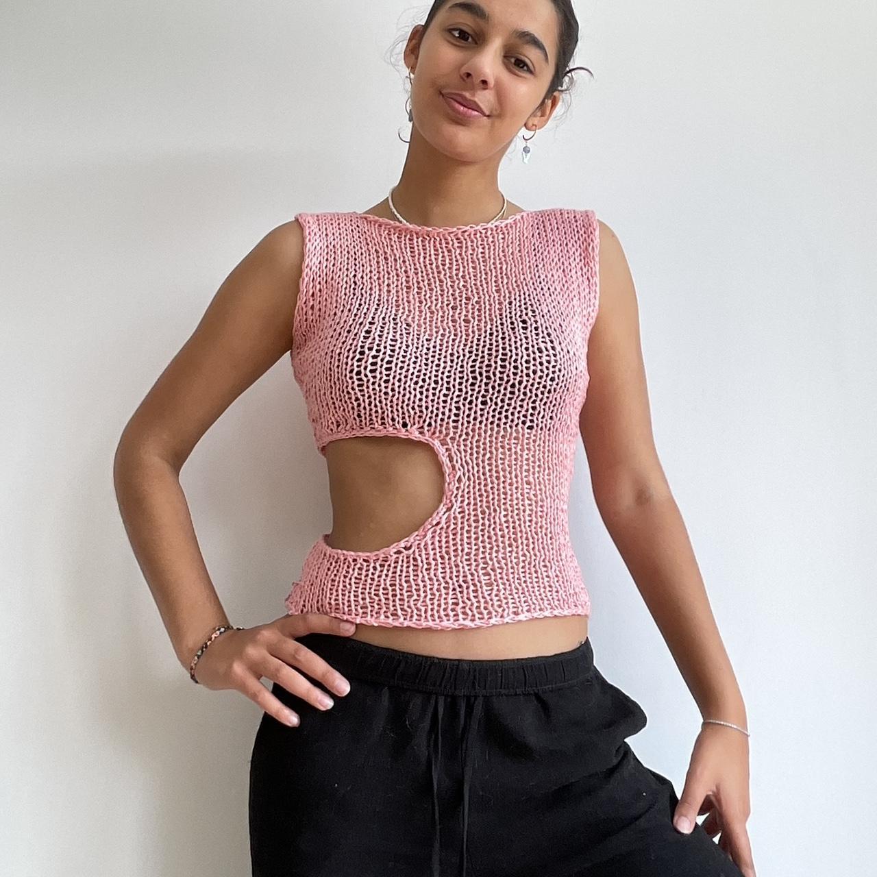 Reversible cut out tank top made using 100% natural... - Depop