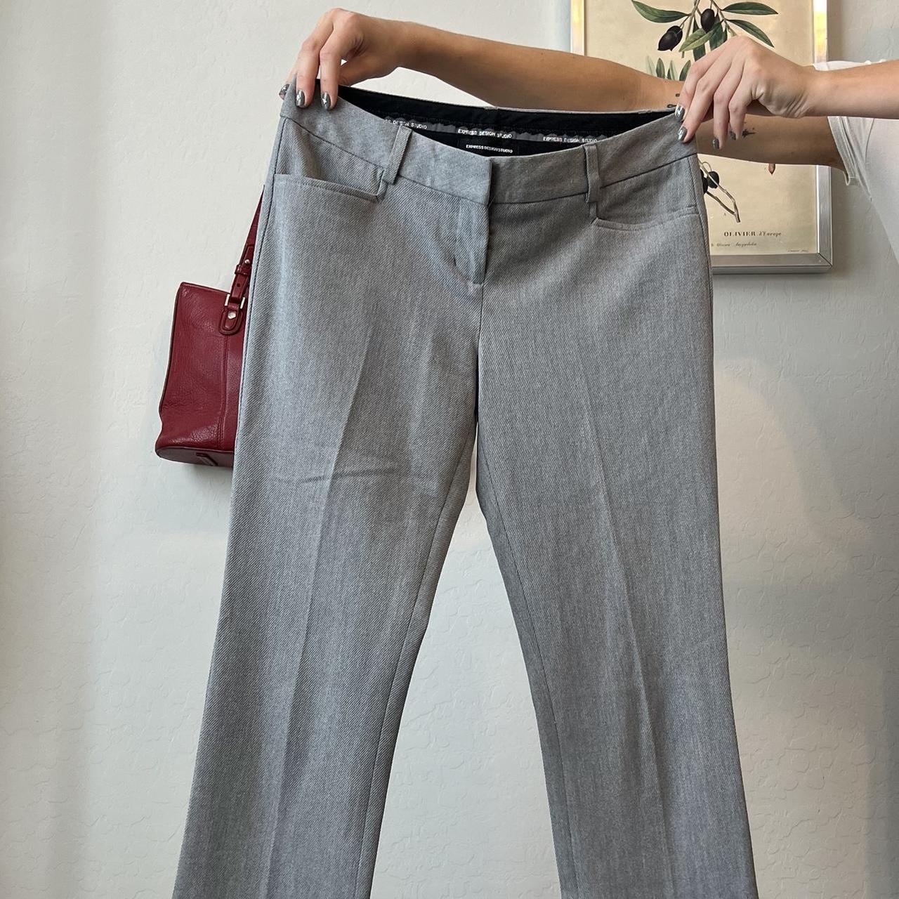 express design studio grey slacks US 0 flattering... - Depop
