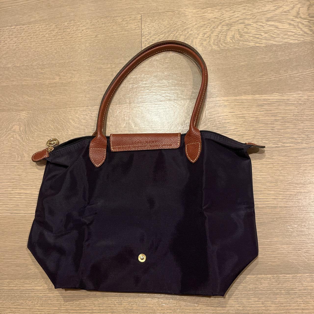 Longchamp bag in M size dark blue color - Depop