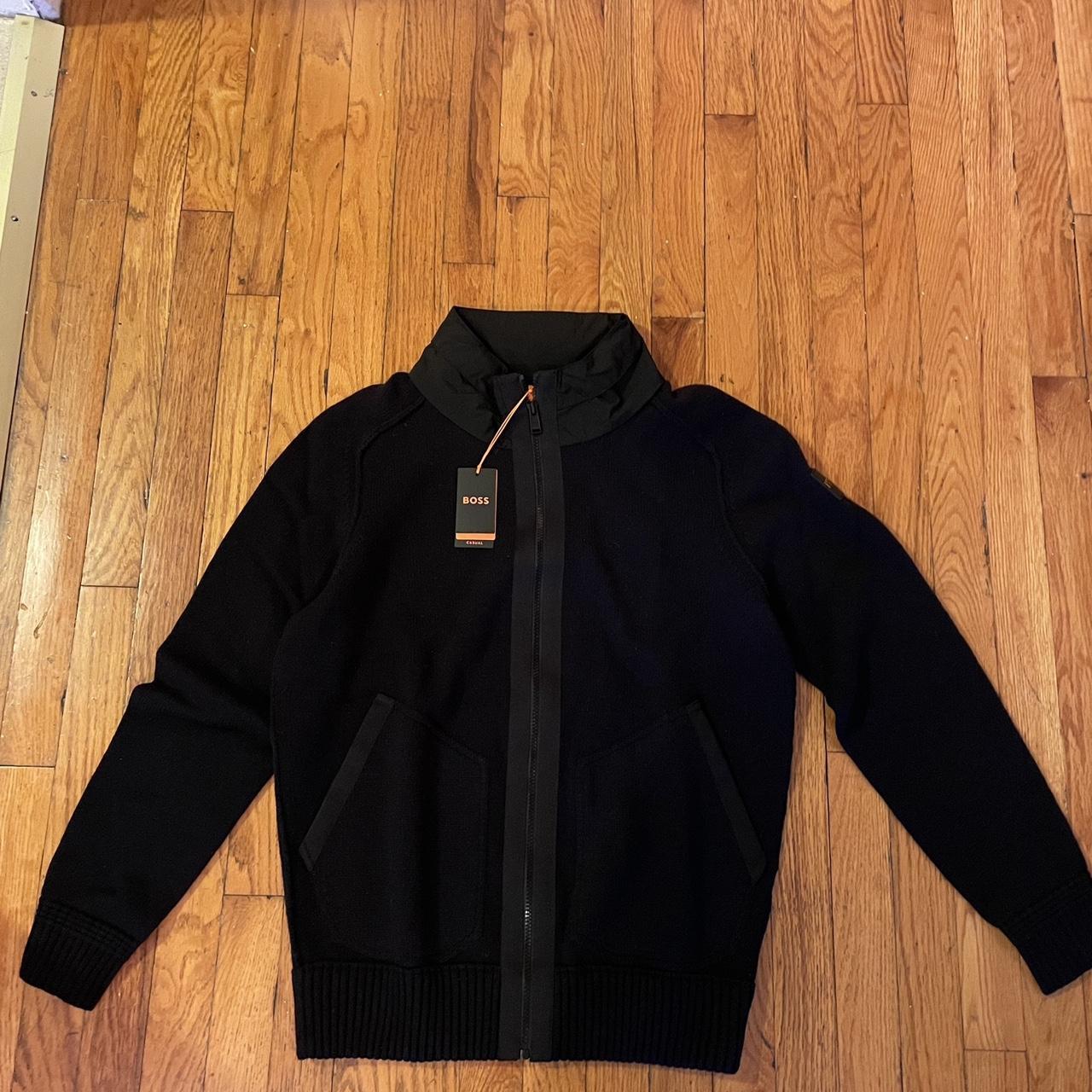 Brand new Hugo Boss full zip-up sweater - Depop