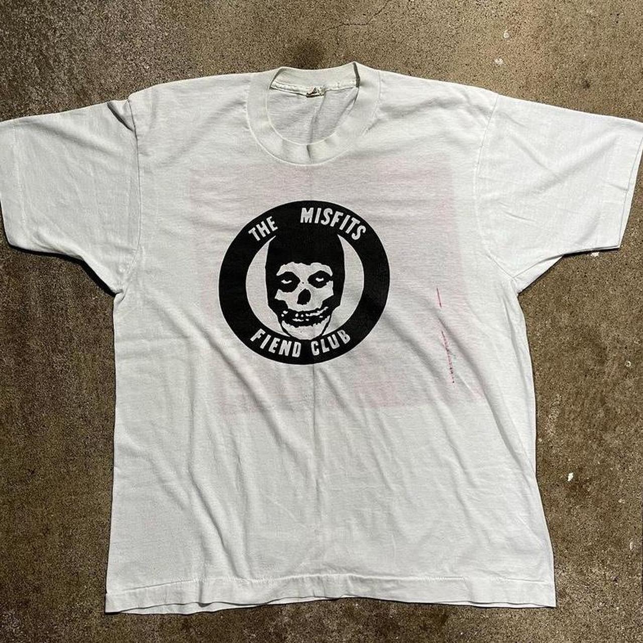 80s misfits/minor threat band shirt 1/1 tagged size... - Depop