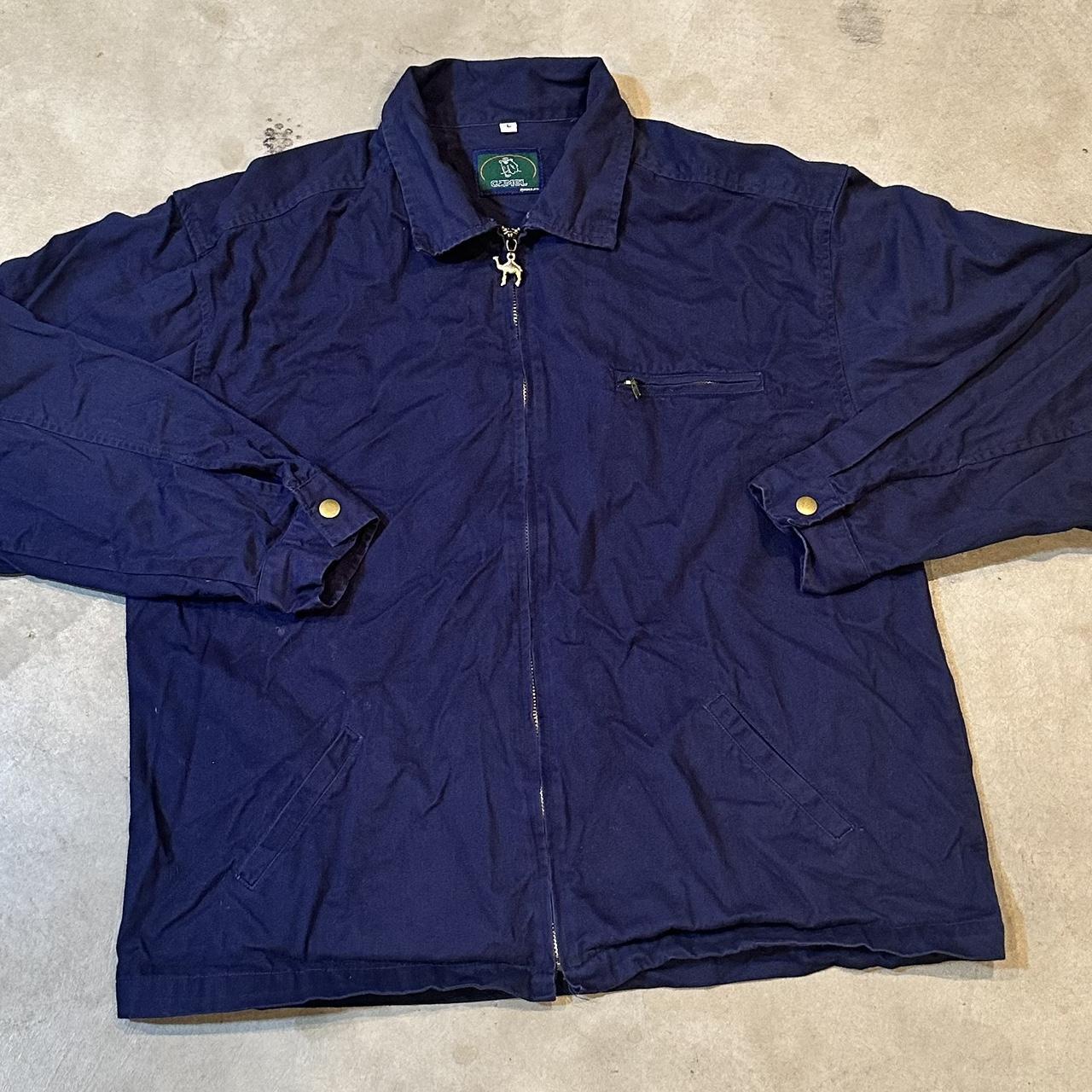 Vintage 1996 Navy Camel Cigarettes Light Jacket Size... - Depop