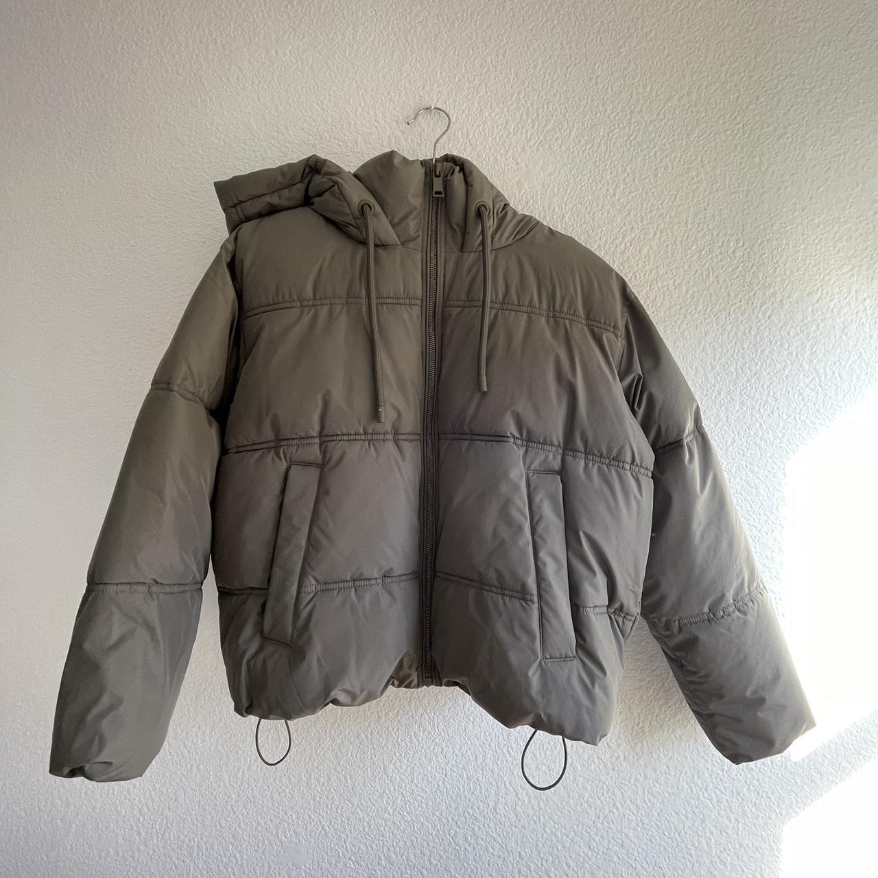 Zara Water and wind protection quilted puffer jacket... | Depop