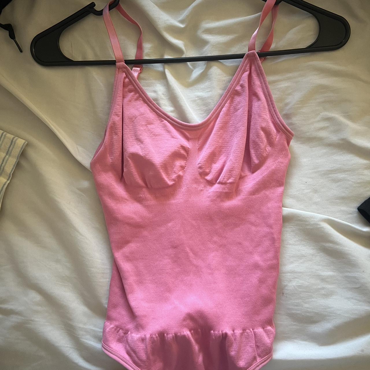 Pink skims LIKE body suit, super flattering, size... - Depop