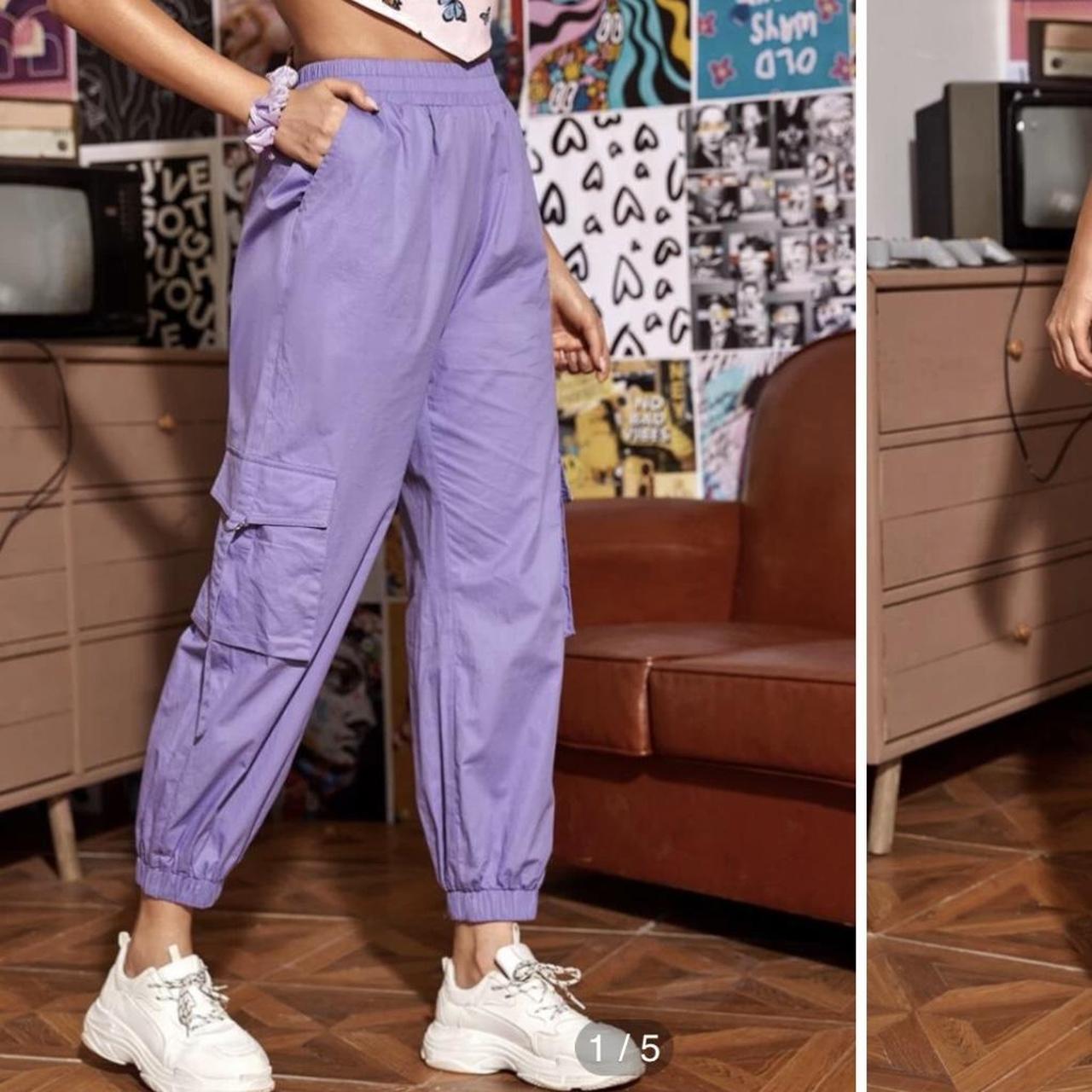 Utility Women's Purple Bottoms | Depop