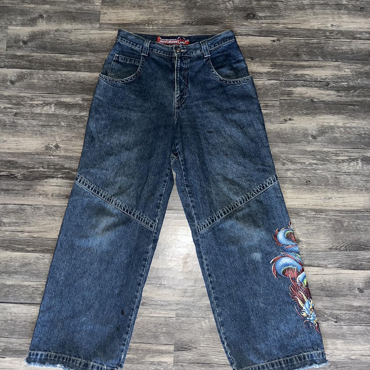 Jnco Jean dragons 🐉. Crazy grail. Size 32-32 A... | Depop