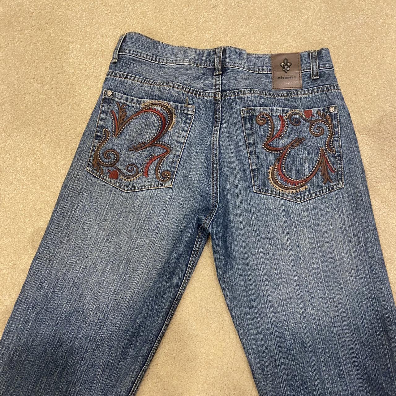 Vintage Chams Jeans Beautiful detailing Dm for... - Depop