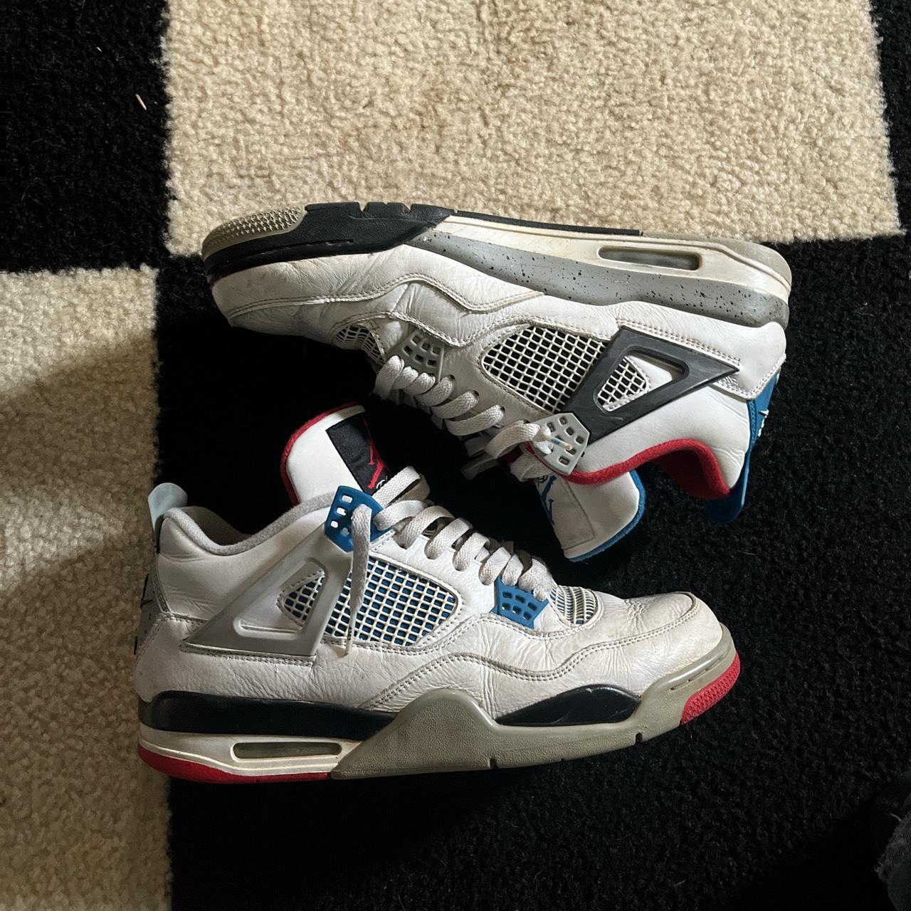 “What The” Jordan 4s Pretty beat but decent condition - Depop