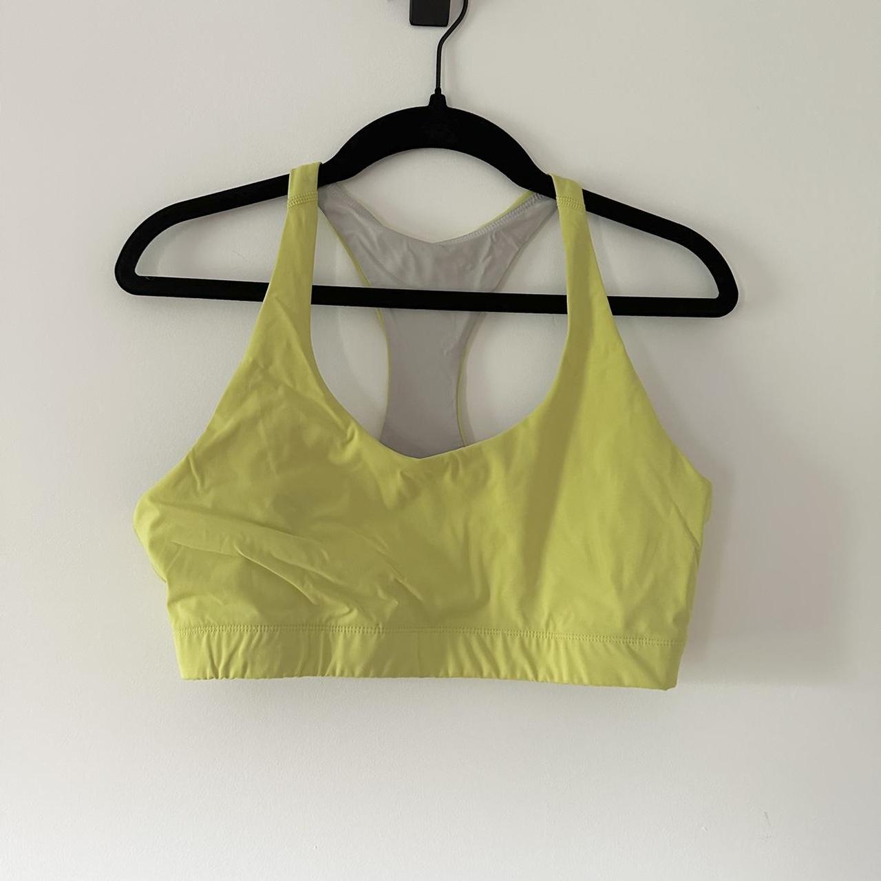 Outdoor Voices Women's Yellow Bra | Depop