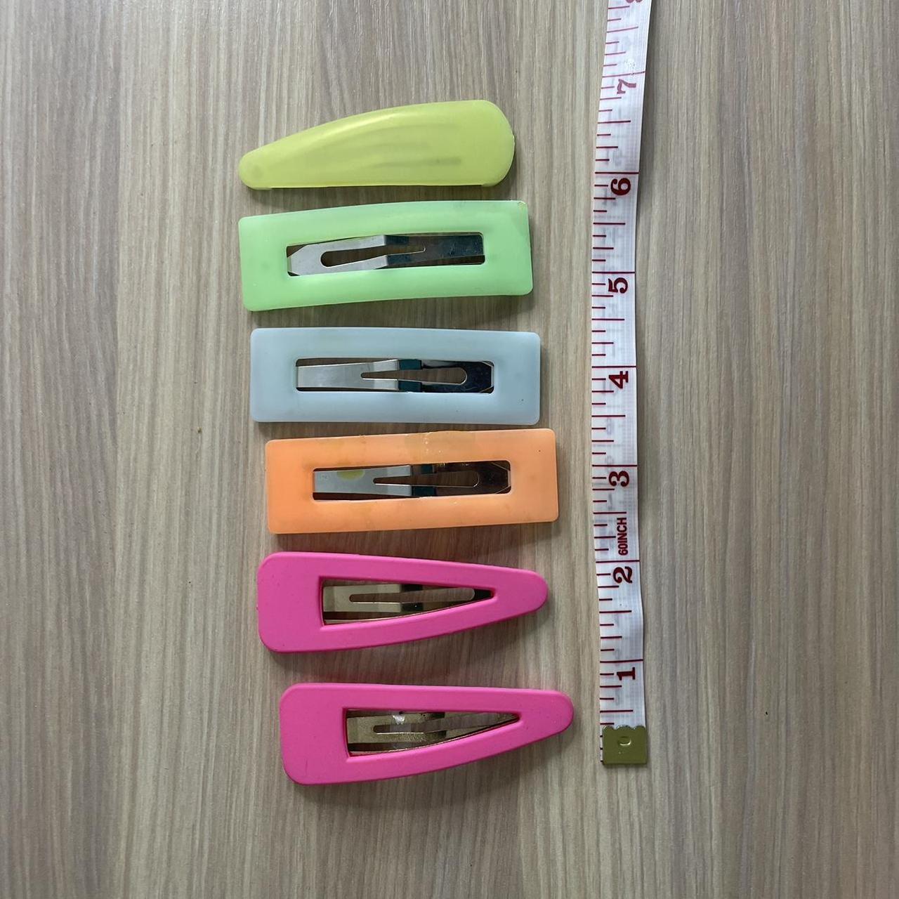 Rainbow Hair Clip Set of 6 Clips... - Depop