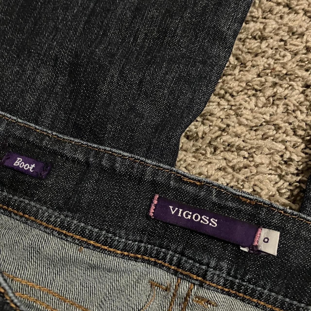 Low rise boot cut jeans Vigoss brand dark denim low... - Depop