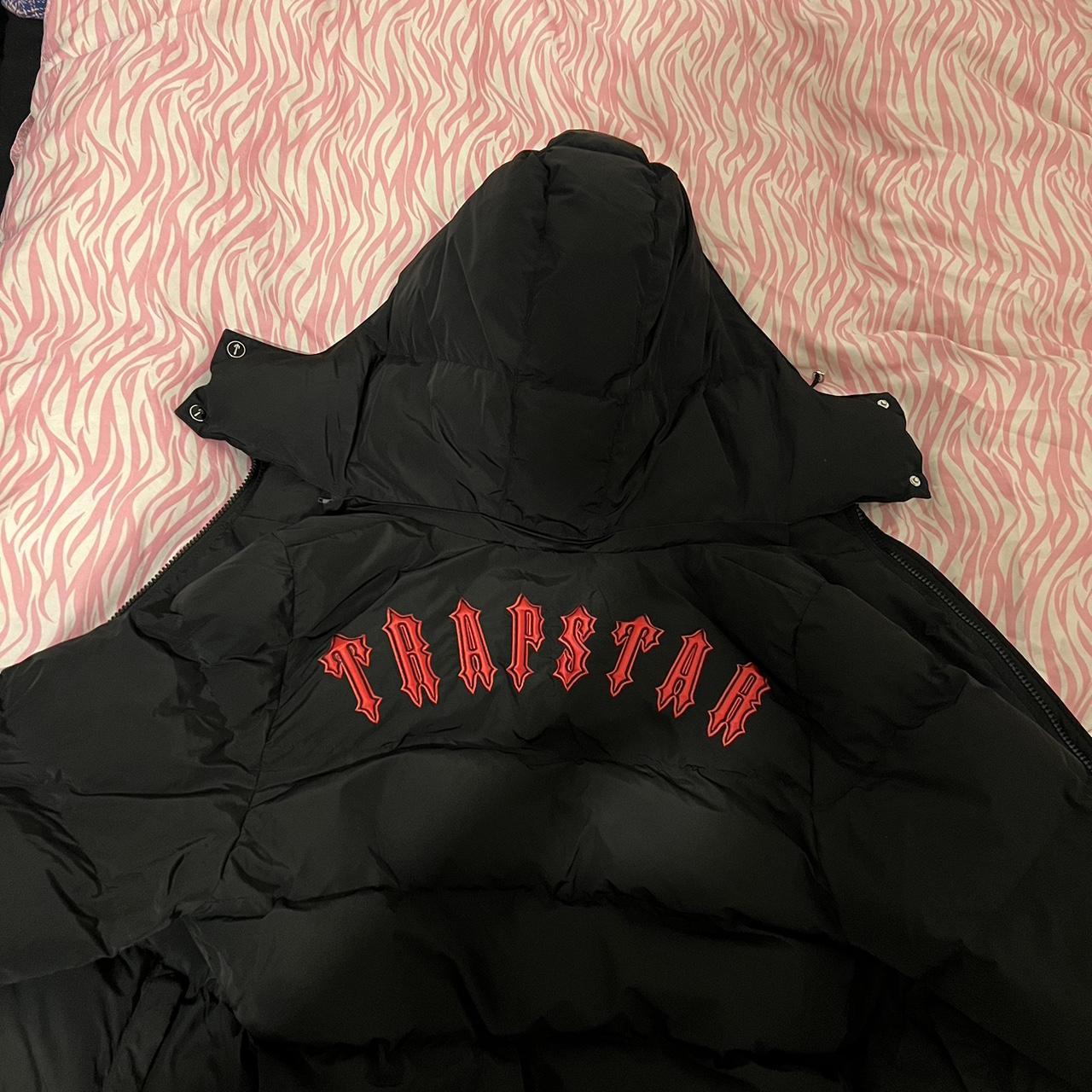 Red iron gate trapstar jacket - Depop