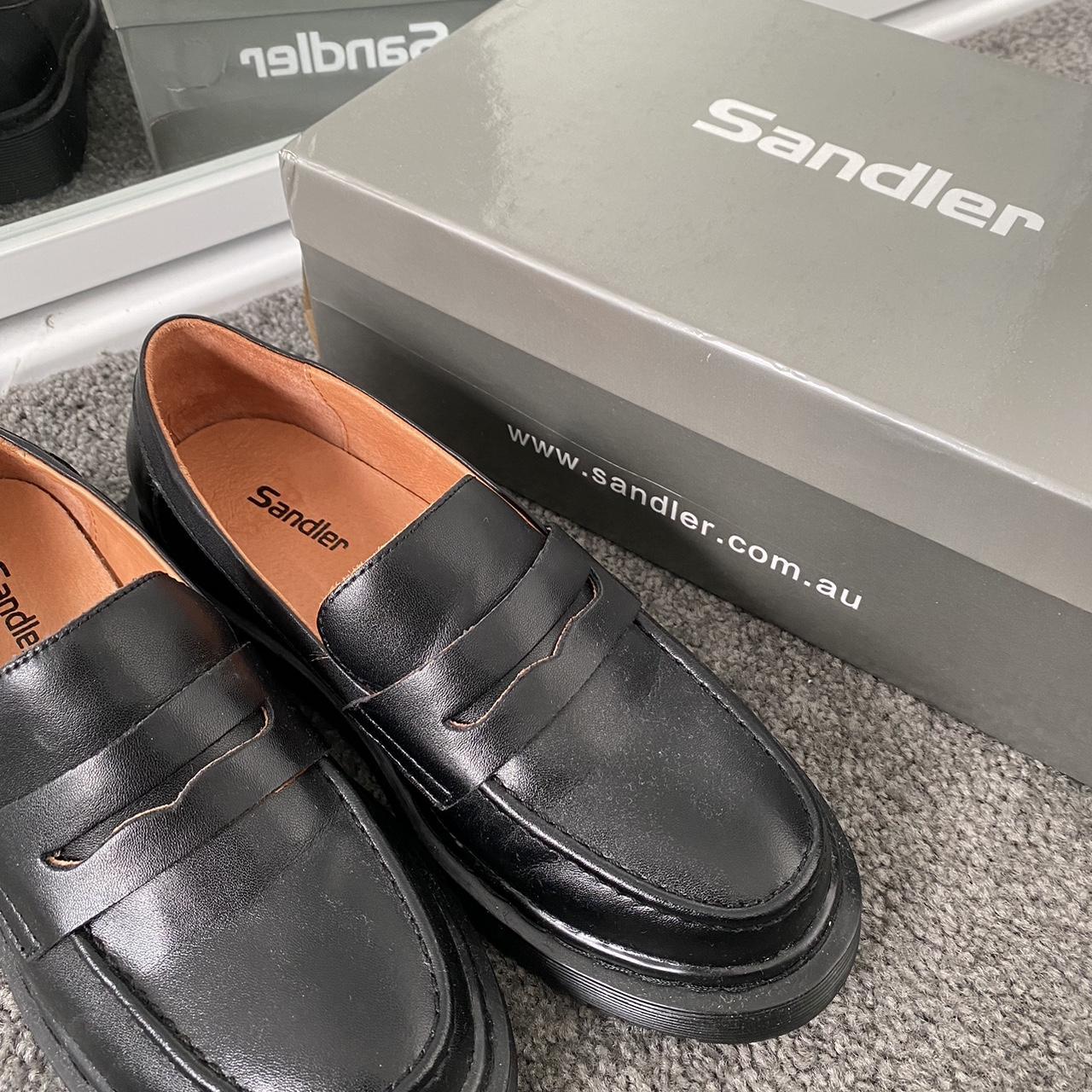 Black sandler loafers #loafers Brand new - Depop