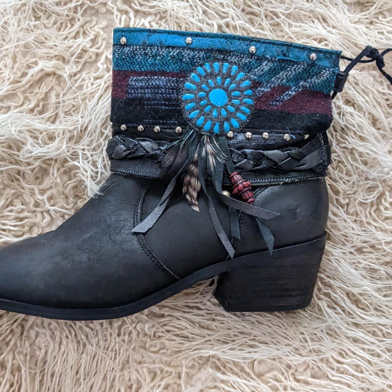 Boho Boot decor. Handmade with love - leather and... - Depop
