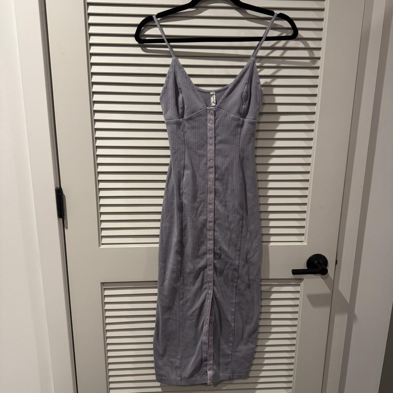 Free People ‘Make it Snappy Midi Dress’ size... | Depop