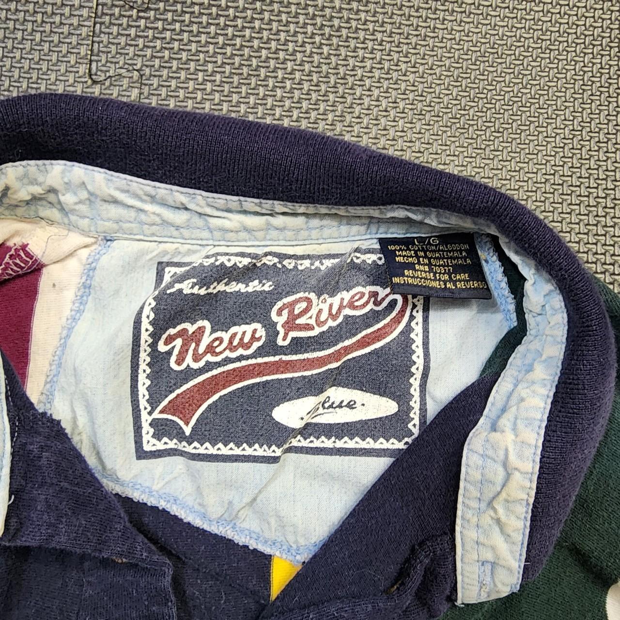 Vintage New River Polo shirt. Has a cool old... - Depop