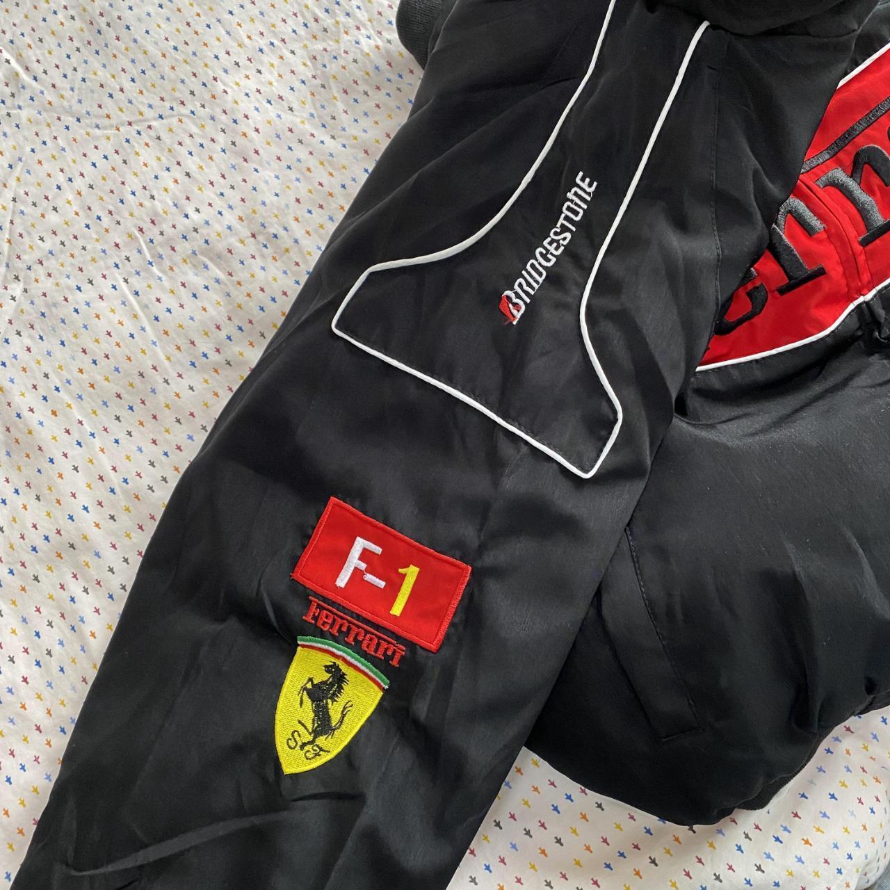 Retro F1 motorcycle embroidered jacket Free UK... - Depop