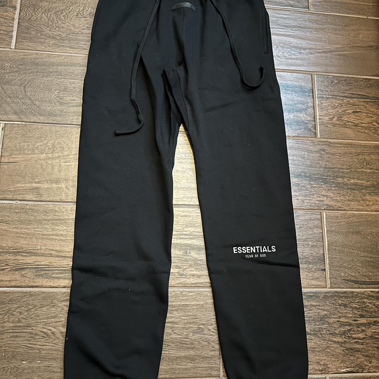 Black Essential Joggers Size M Fear Of God No Depop