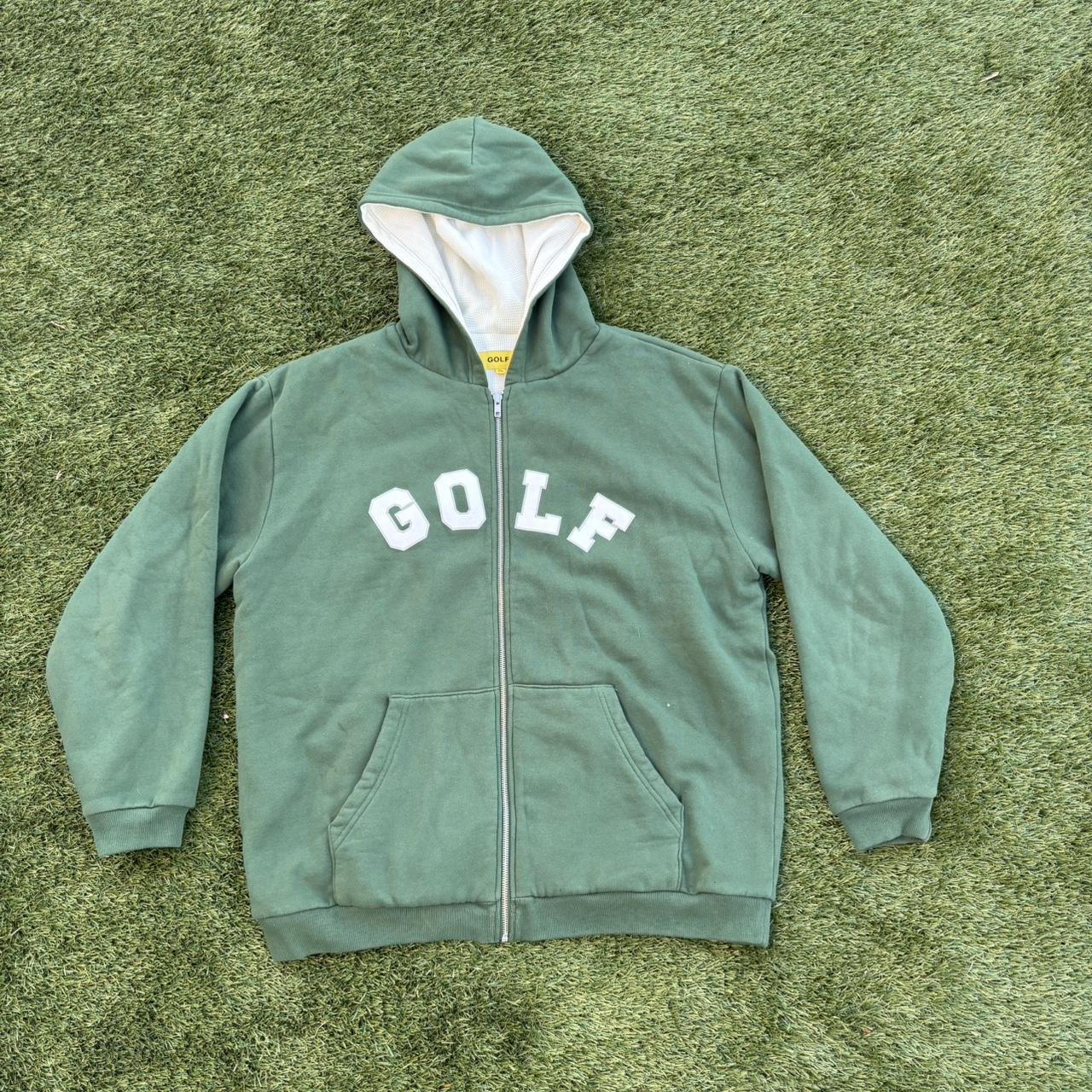 Golf Wang green thermal lined zip hoodie #golfwang... | Depop