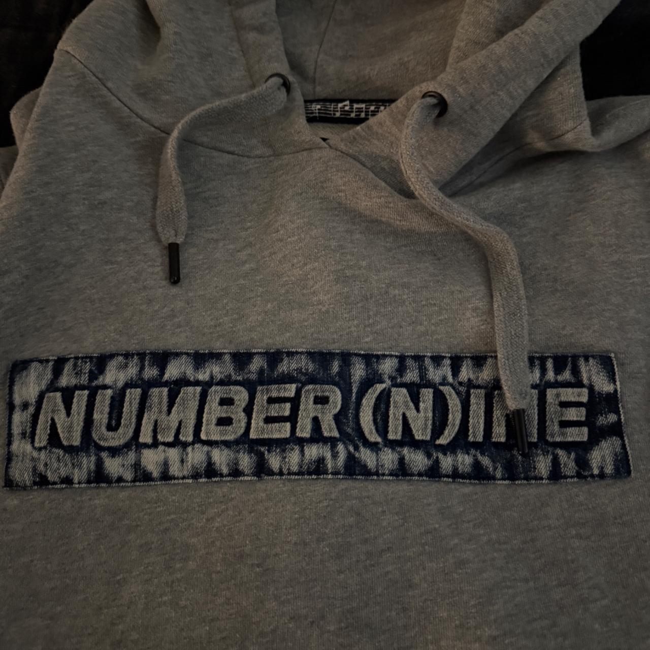 Number nine denim logo hoodie Cool design Size M... | Depop
