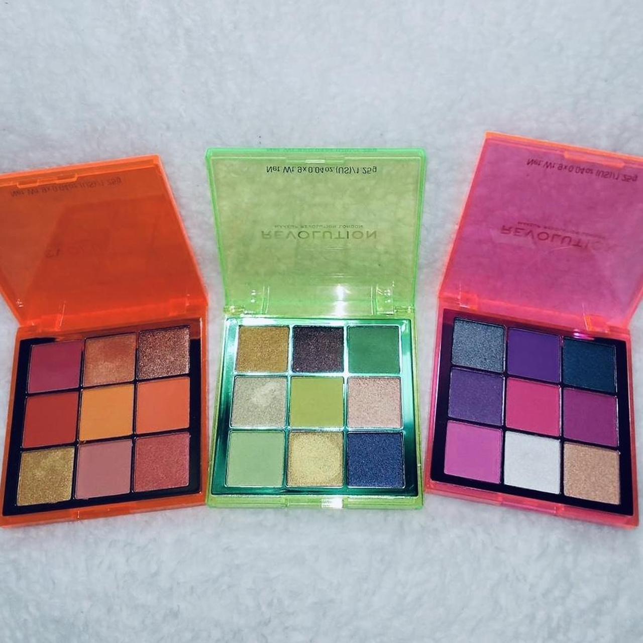This is for three Makeup Revolution “Neon” Eyeshadow... - Depop