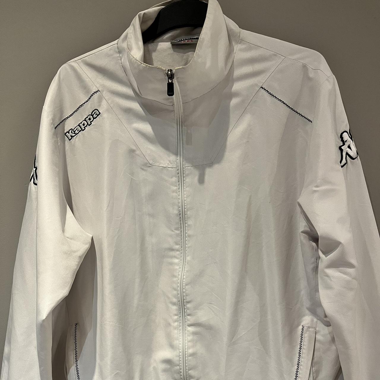 White Kappa tracksuit jacket Great condition, only... - Depop