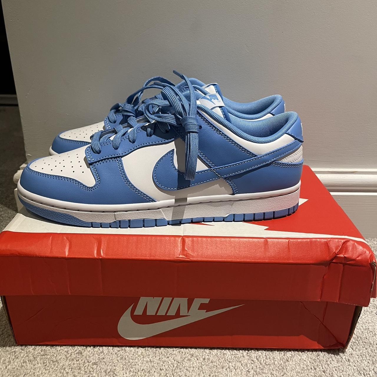Nike Dunk Low UNC (2021) #dunks #nike #UNC - Depop
