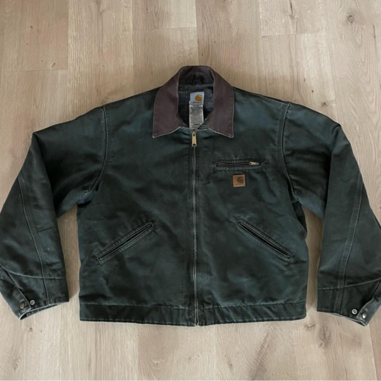 Carhartt Detroit J97 Moss Green Vintage Jacket A... - Depop