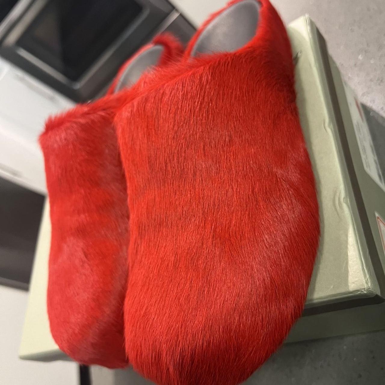 Have 2 pair of Marni slides, these red ones and the... - Depop