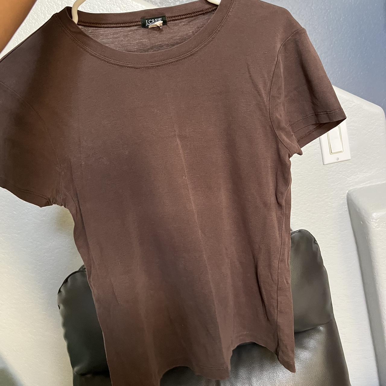 basic comfy brown t shirt - Depop
