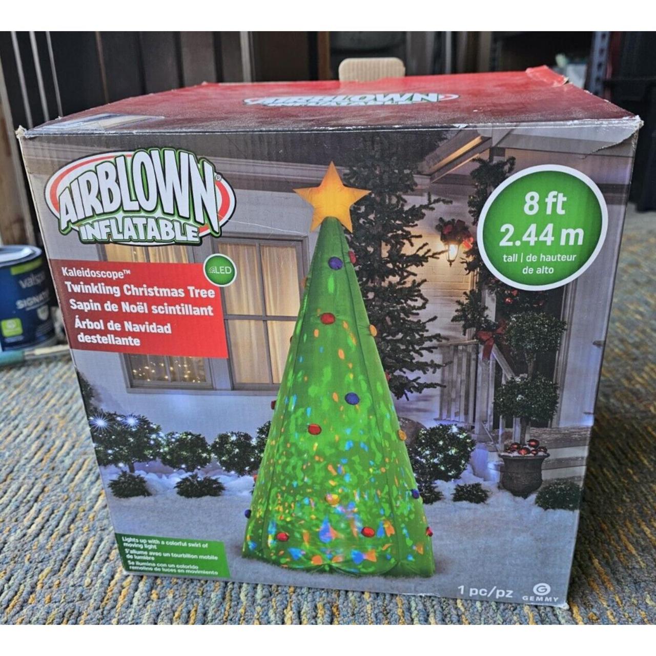 Gemmy Airblown Inflatable 8 ft LED Lighted Green... - Depop
